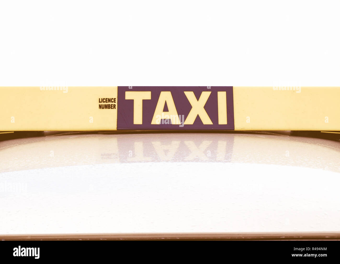 Taxi sign vintage Stock Photo - Alamy