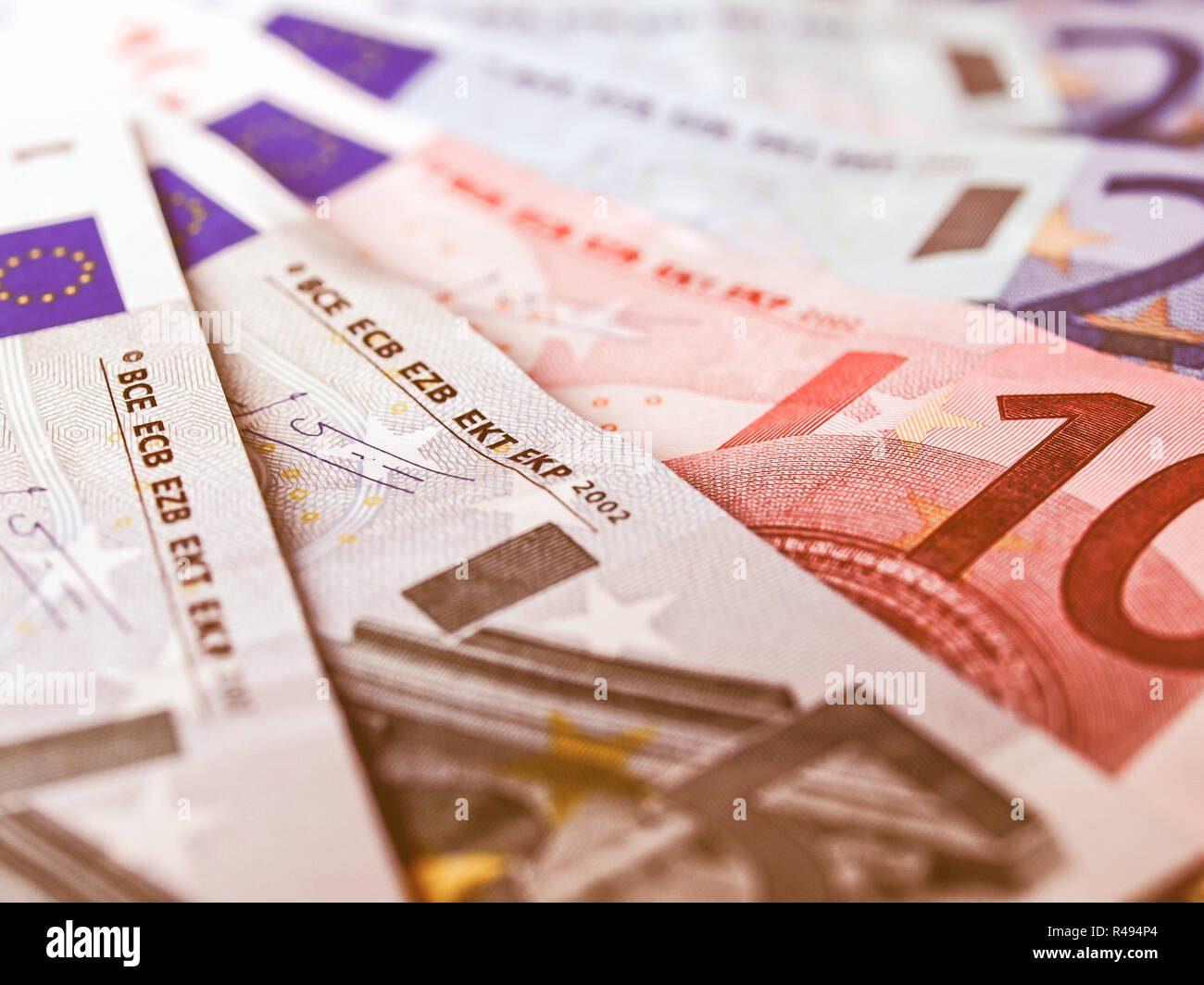 Euros picture vintage Stock Photo - Alamy