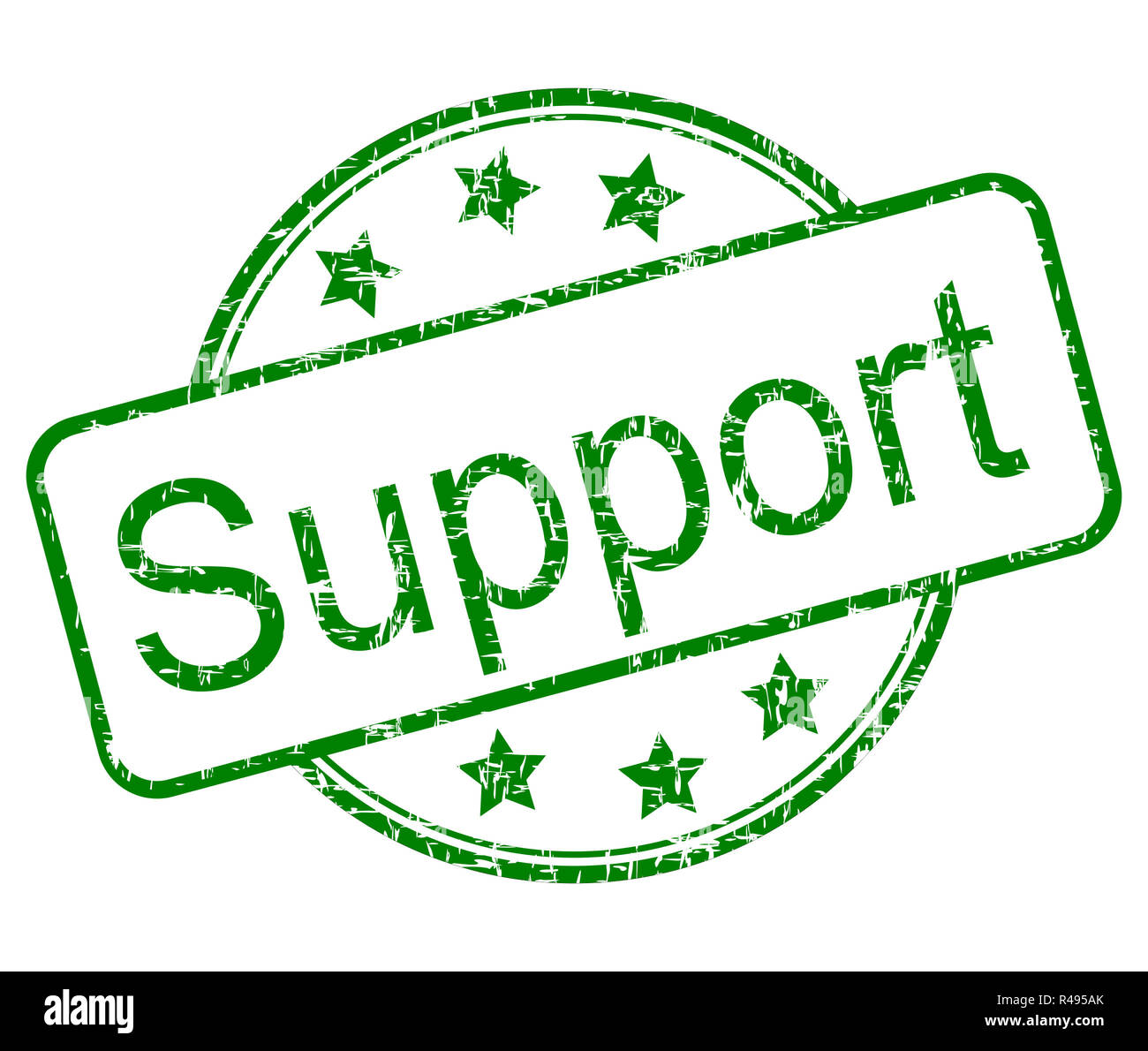 Support rubber stamp Stock Photo - Alamy
