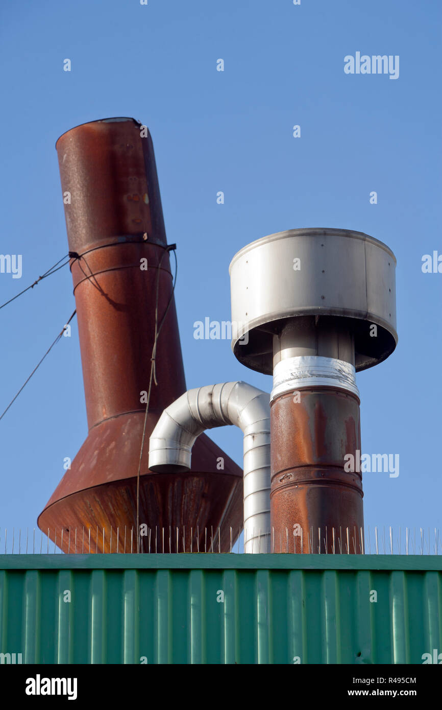 Galvanised flue pipe hi-res stock photography and images - Alamy
