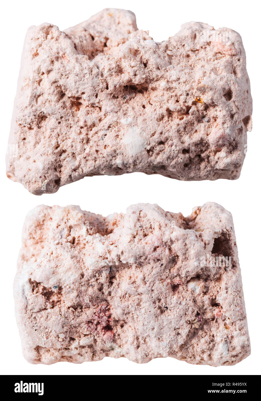 two pieces of kaolinite (kaolin, china clay) stone Stock Photo - Alamy