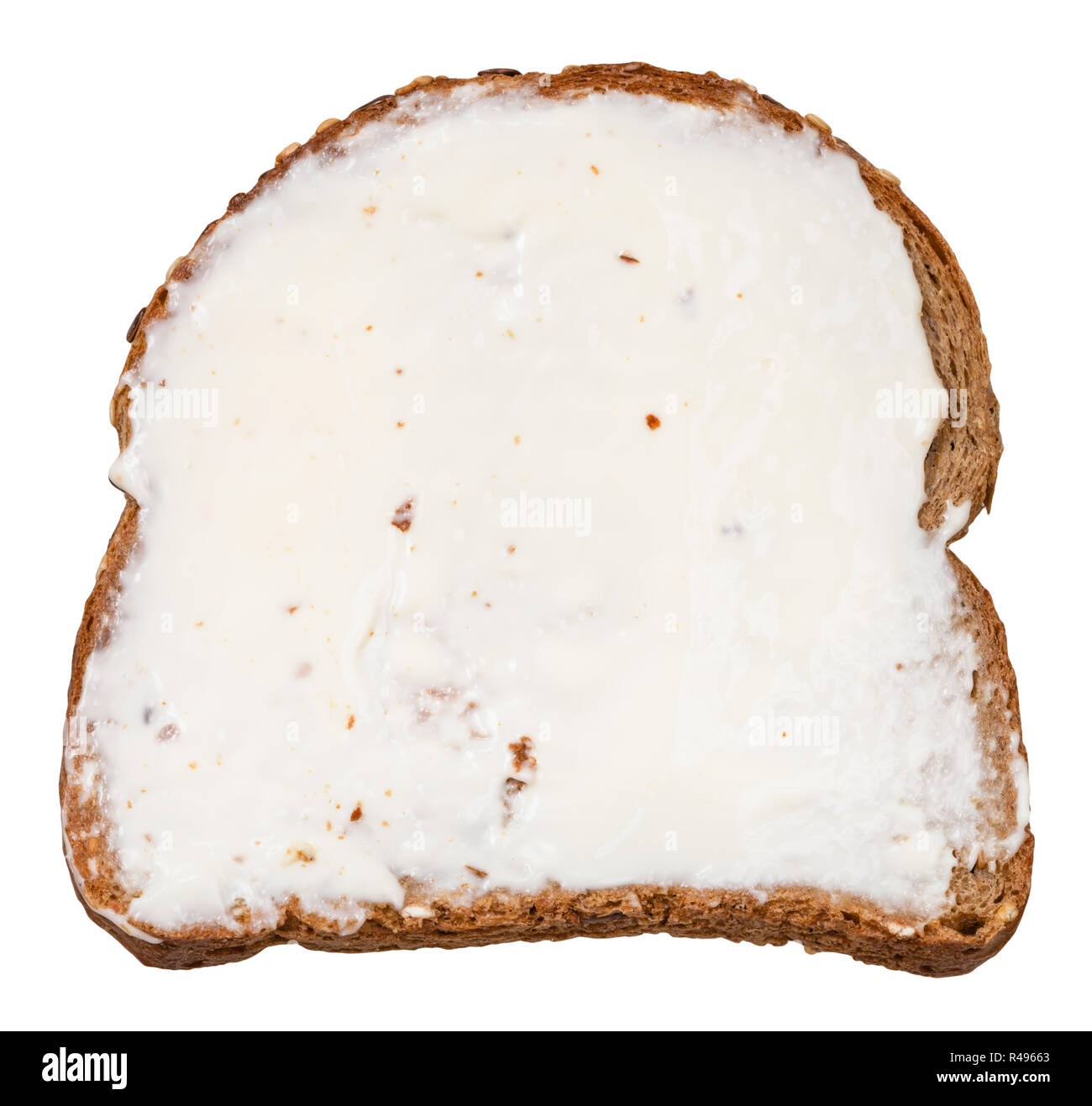 rye bread and Cheese spread sandwich Stock Photo - Alamy