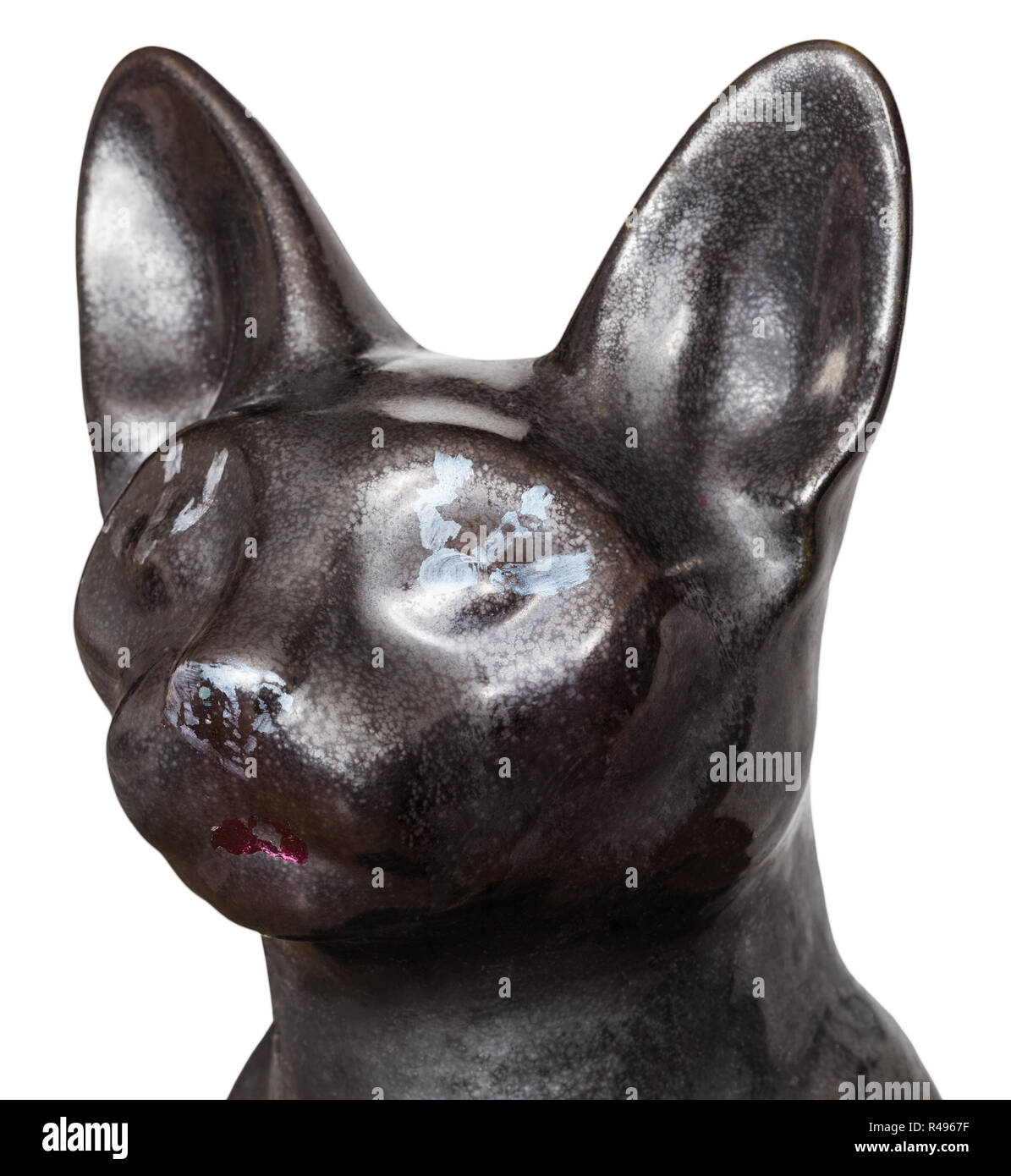 head of cat statue from Ancient Egypt isolated Stock Photo - Alamy