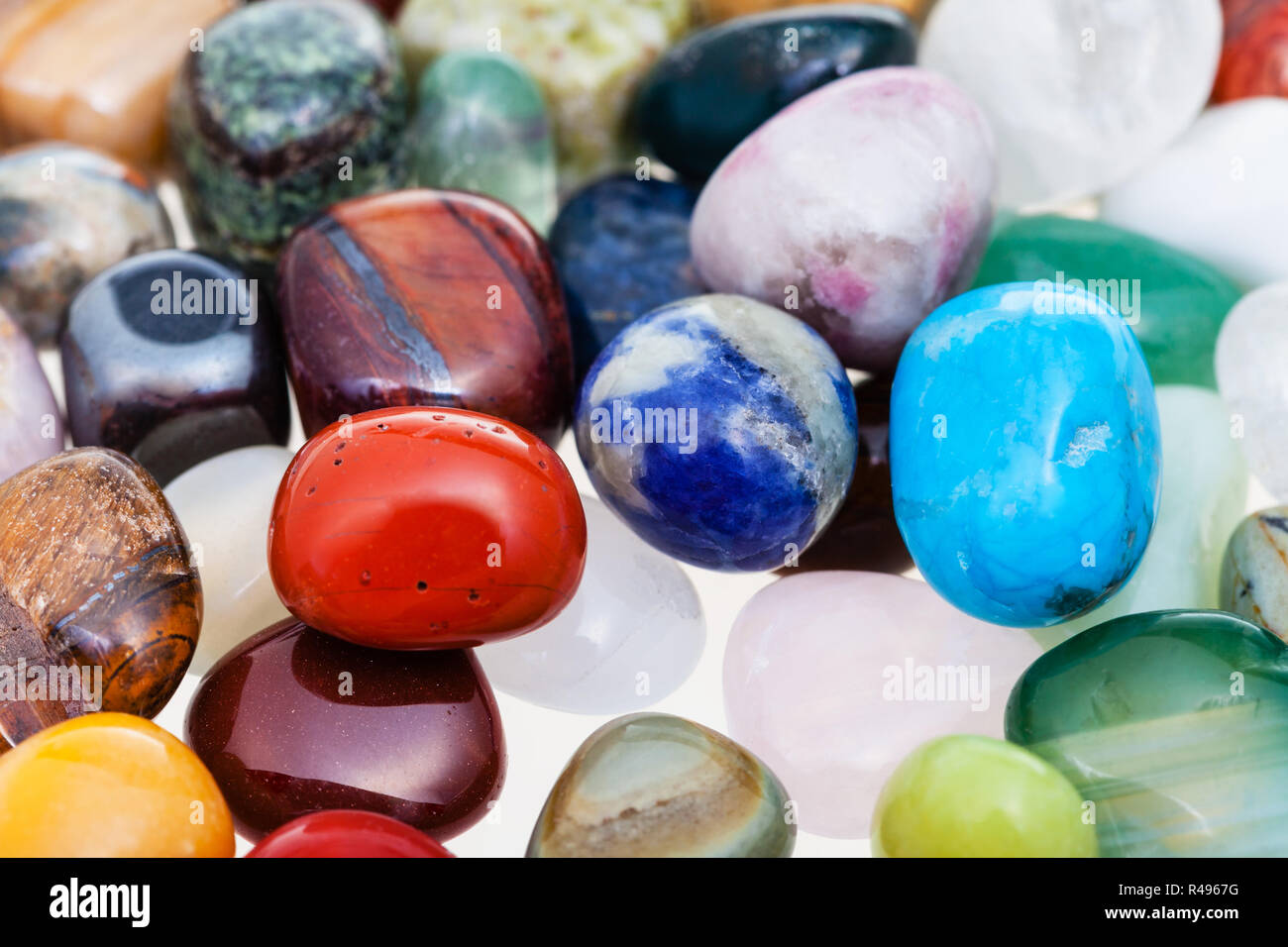 many various gemstones close up Stock Photo - Alamy