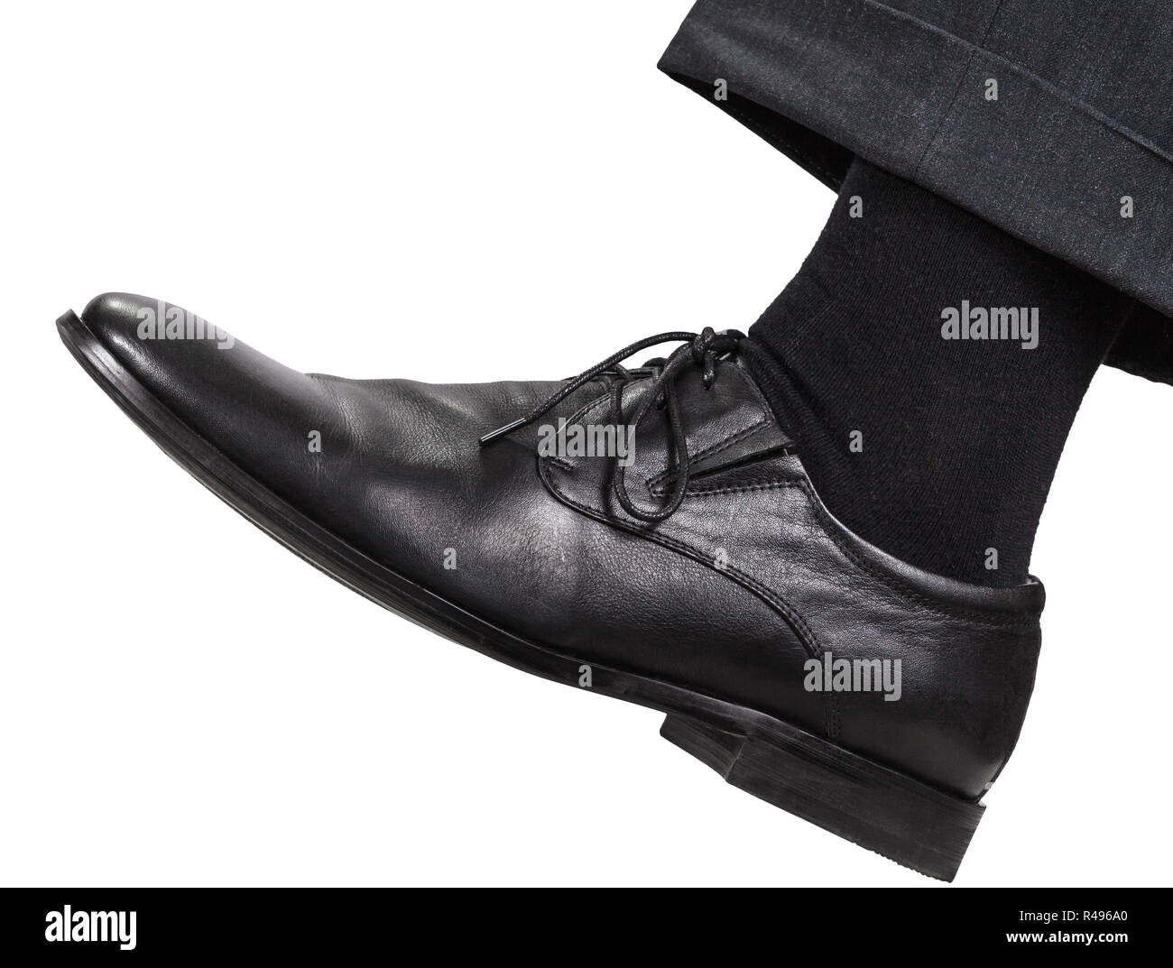 Side view male left foot hi-res stock photography and images - Alamy