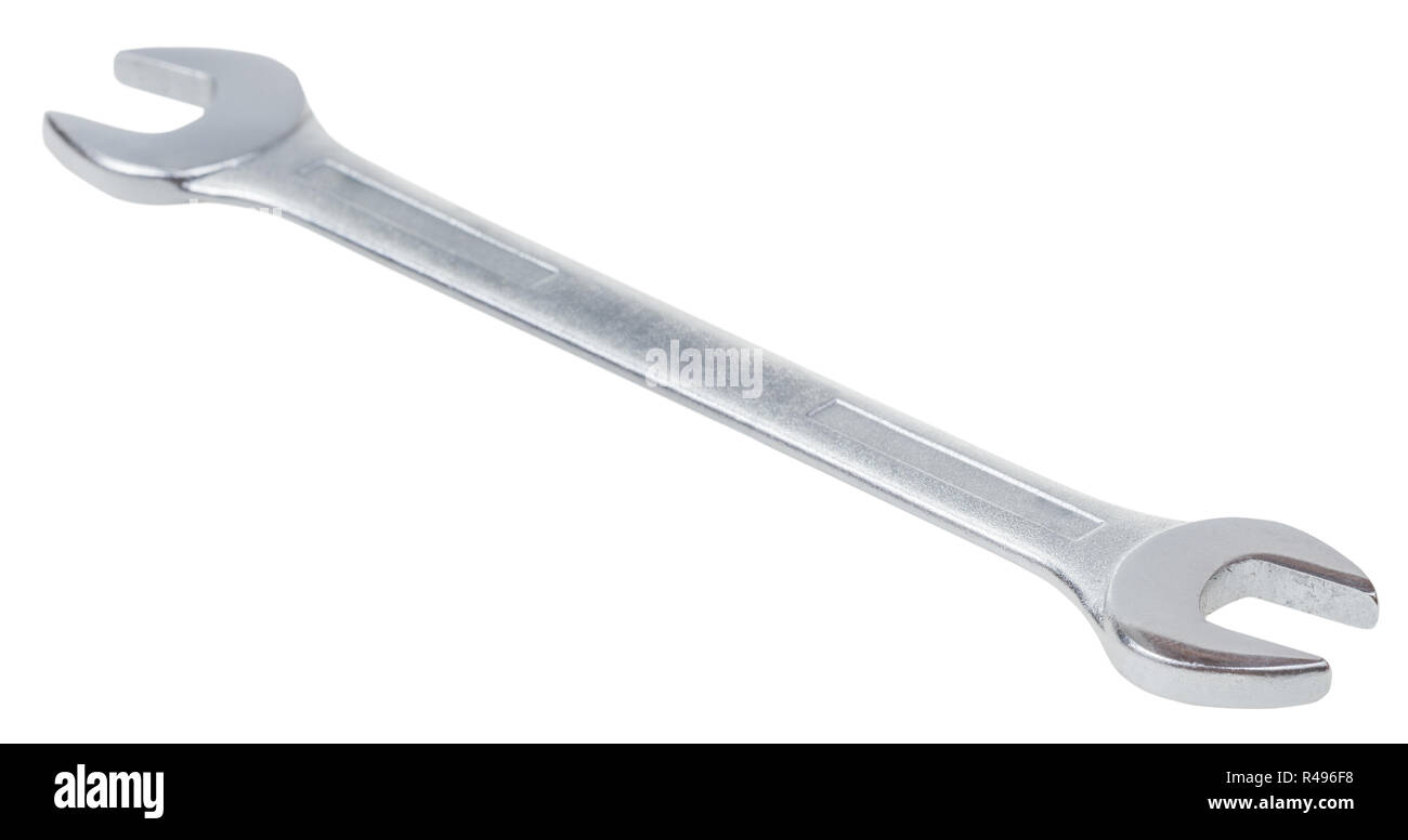 open-end wrench isolated on white Stock Photo - Alamy