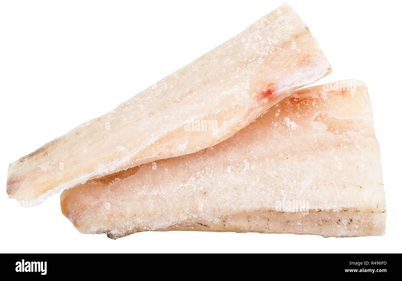 two frozen zander (pike-perch) fish fillet Stock Photo - Alamy