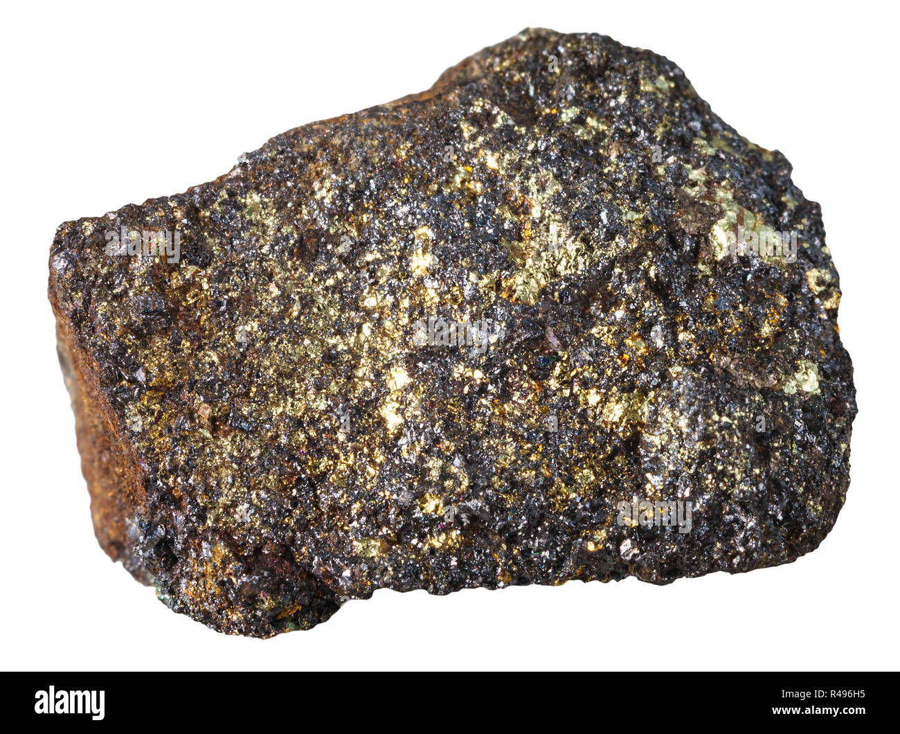 magnetite mineral stone isolated on white Stock Photo - Alamy