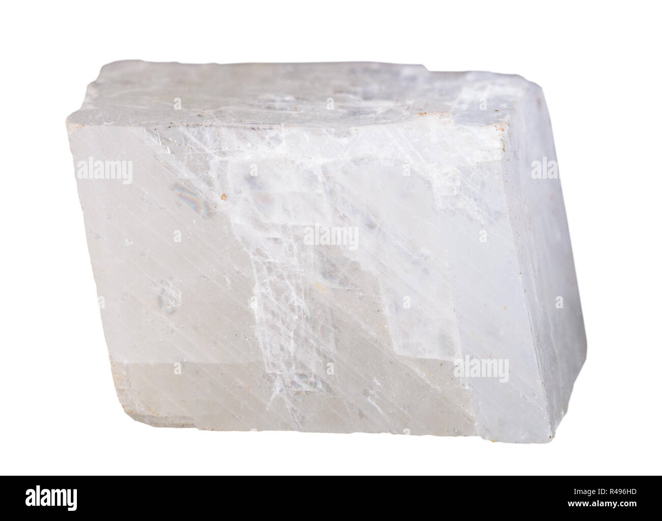 white calcite mineral stone isolated Stock Photo - Alamy
