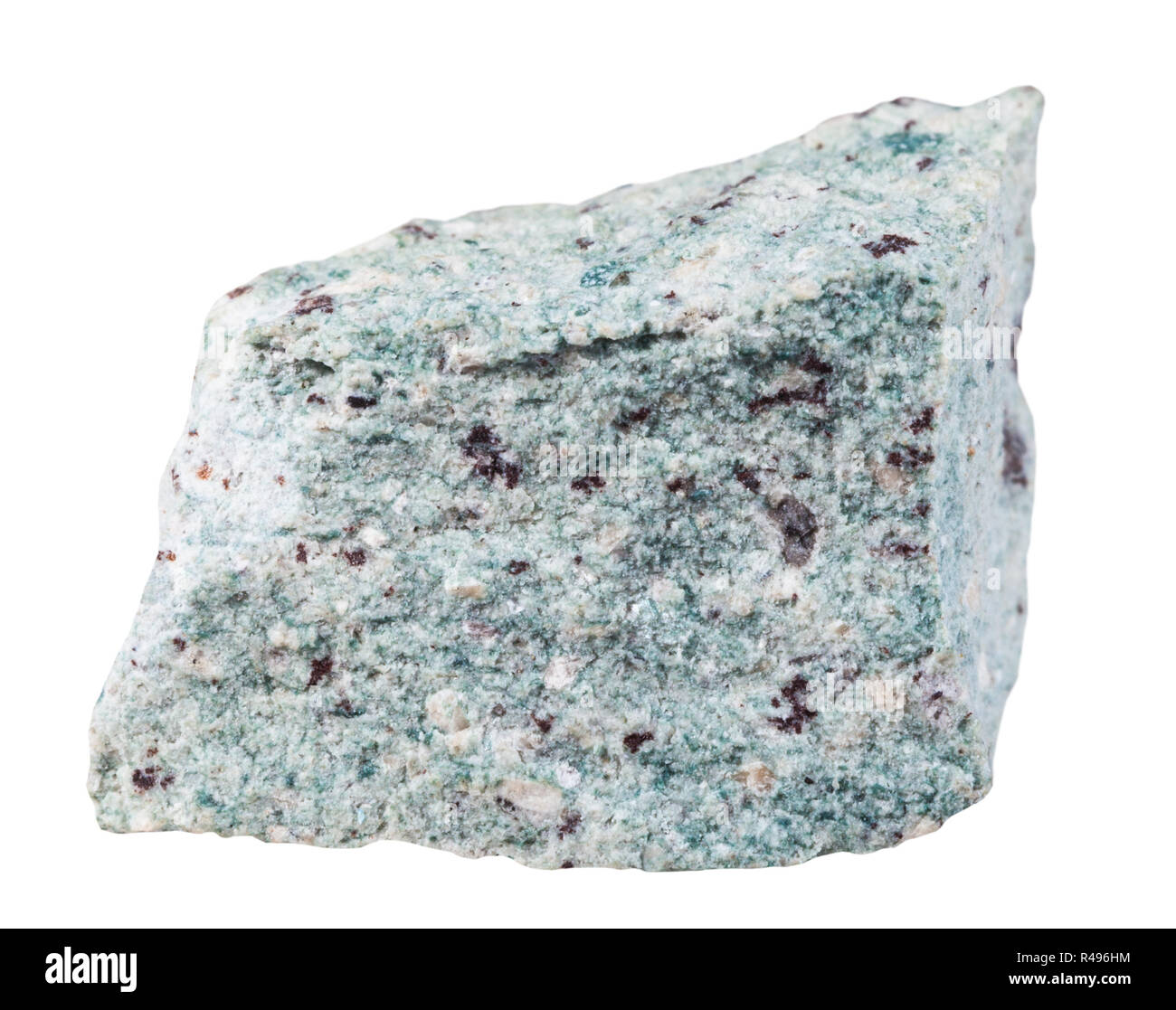 Trachyte (Trachyt) mineral stone isolated on white Stock Photo - Alamy