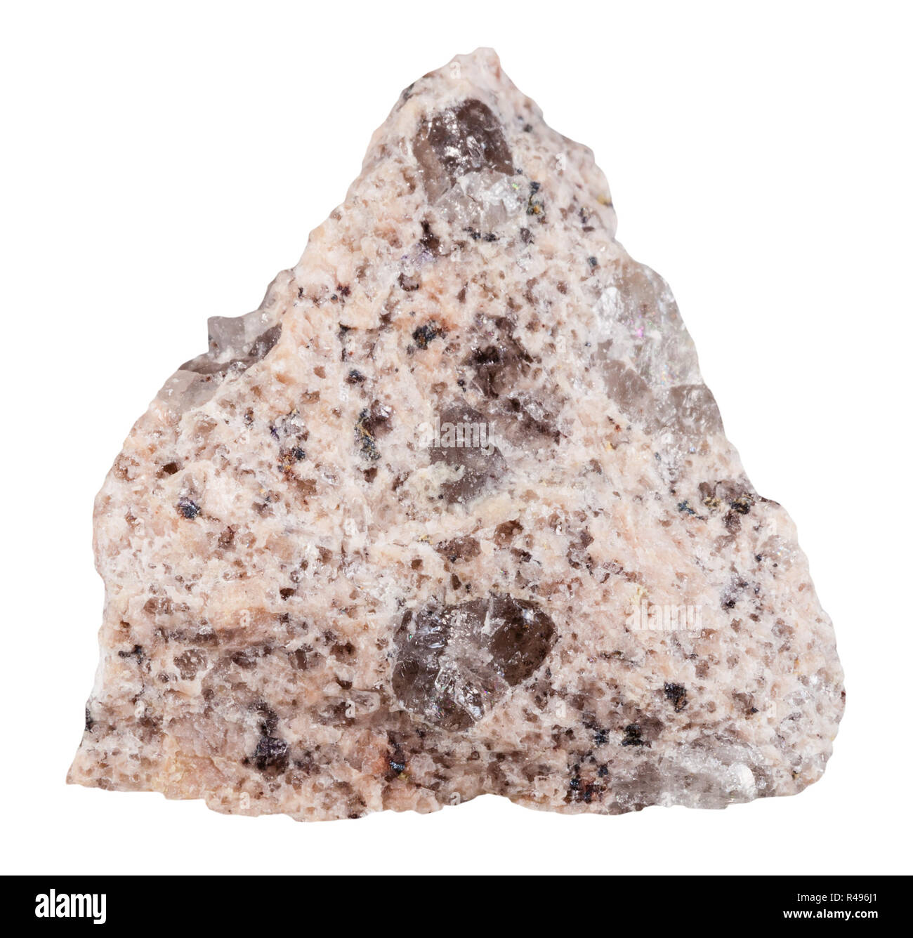 specimen of Granite mineral stone isolated Stock Photo - Alamy
