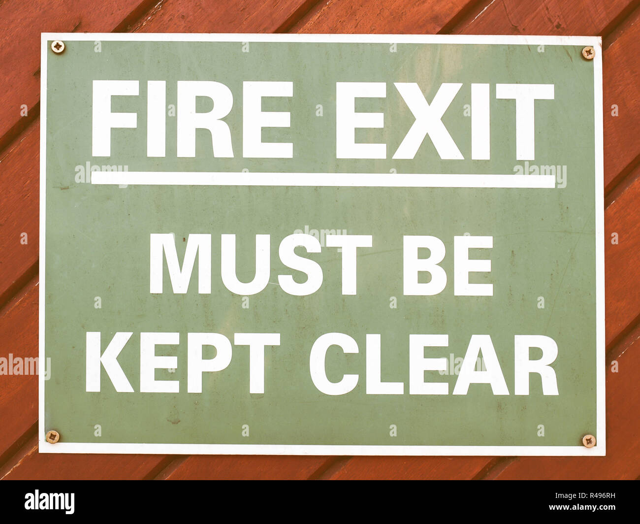 Vintage Exit Sign High Resolution Stock Photography and Images - Alamy