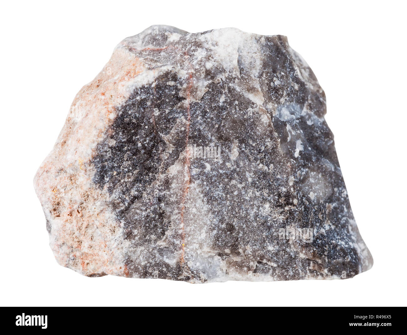 specimen of Limestone mineral stone isolated Stock Photo - Alamy