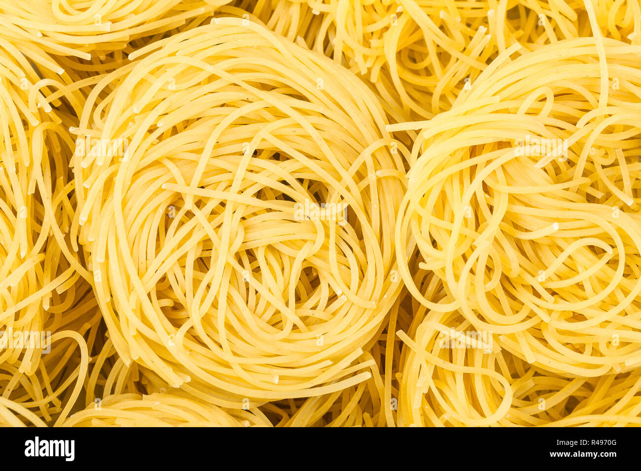 nests of durum wheat semolina pasta fidelini Stock Photo - Alamy