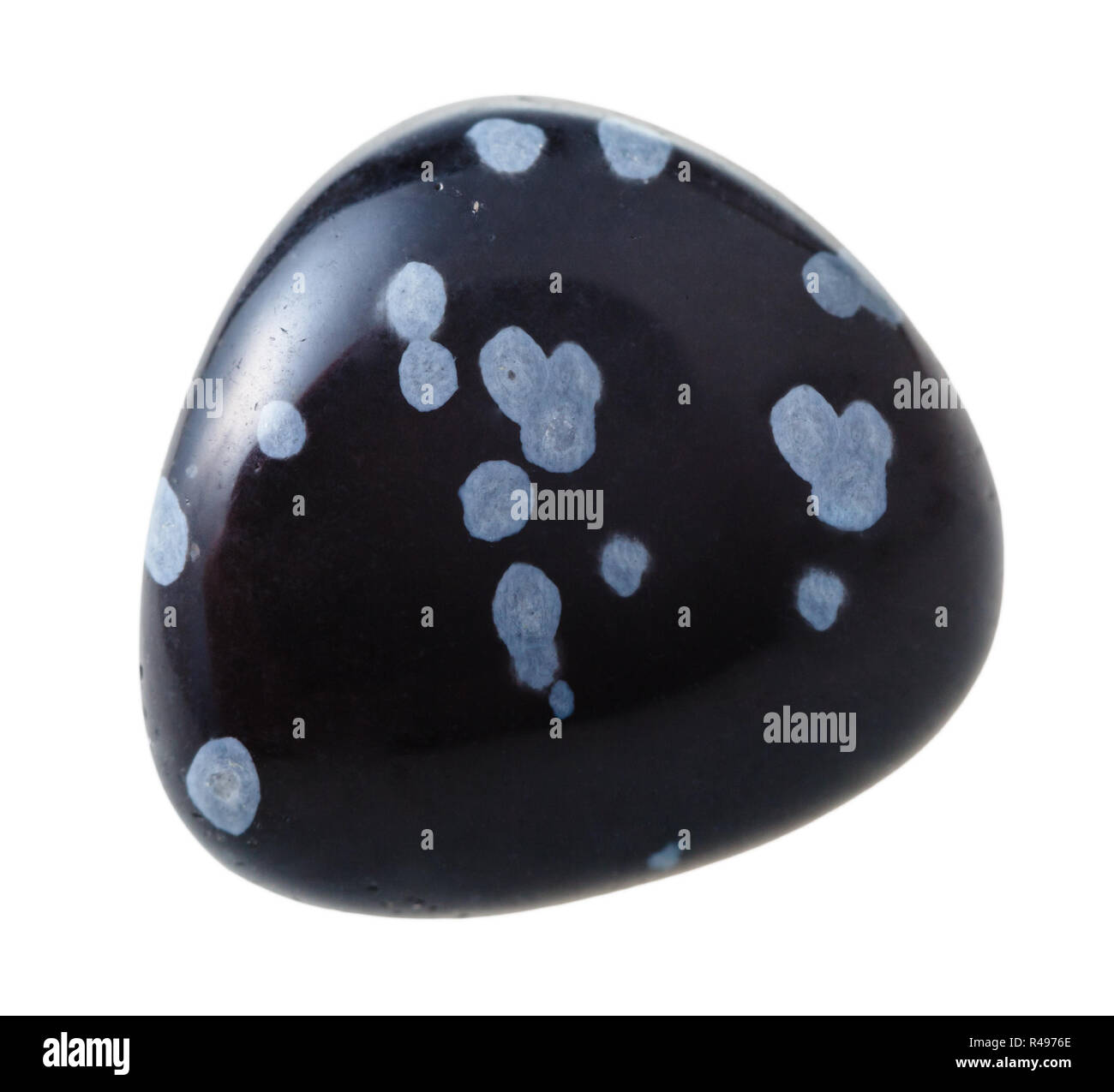 specimen of snowflake obsidian gemstone Stock Photo - Alamy