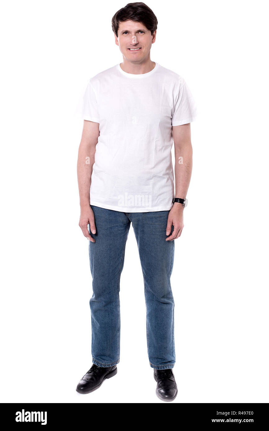 Man posing casually Stock Photo - Alamy