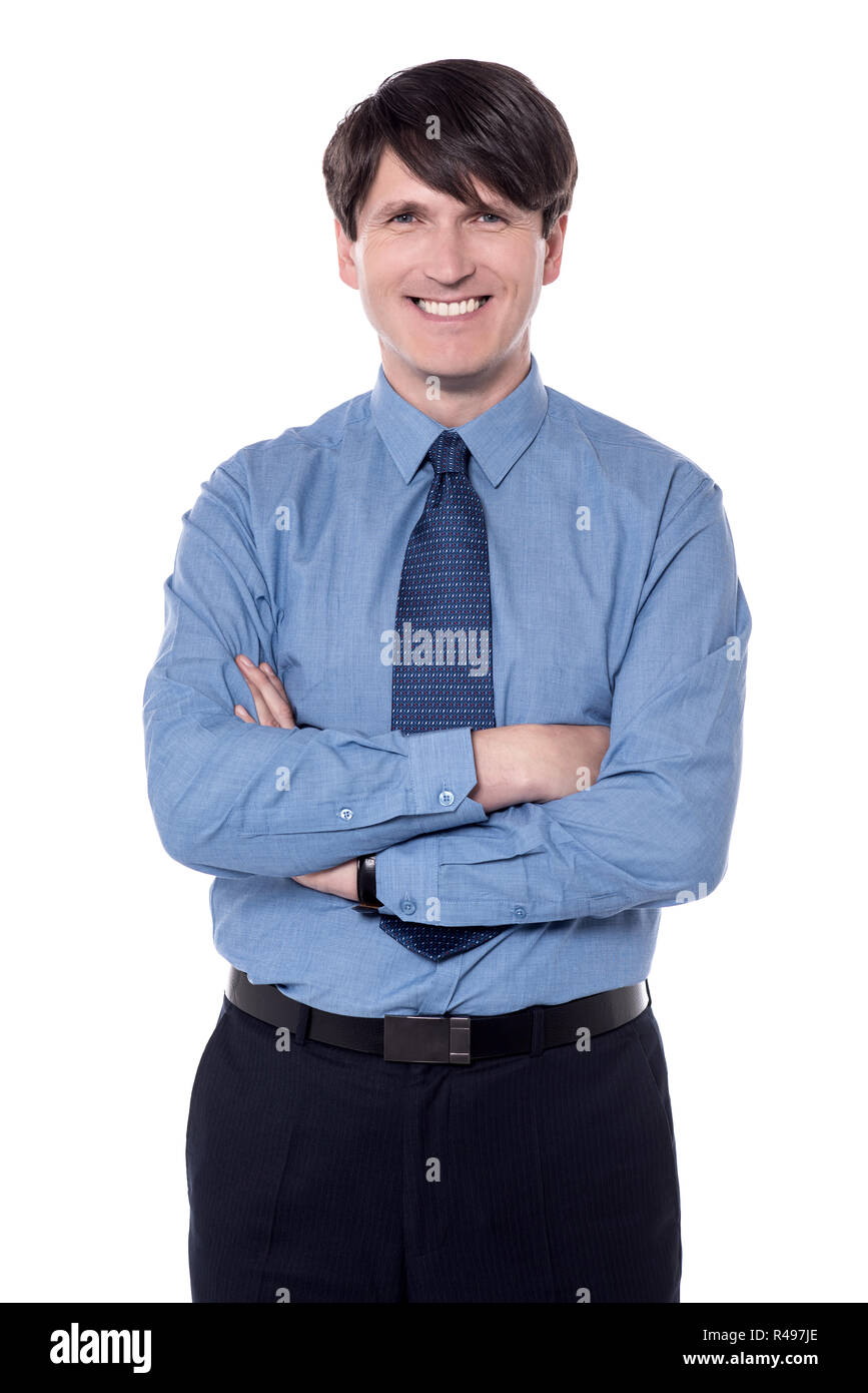 Corporate professional posing Stock Photo - Alamy