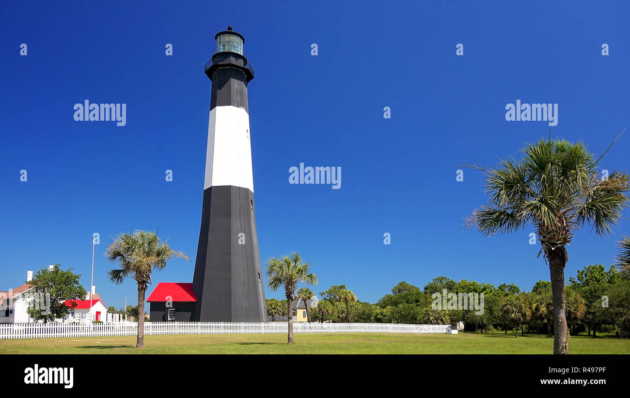Tybee Island lighthouse on Tybee Island, Georgia Stock Photo - Alamy