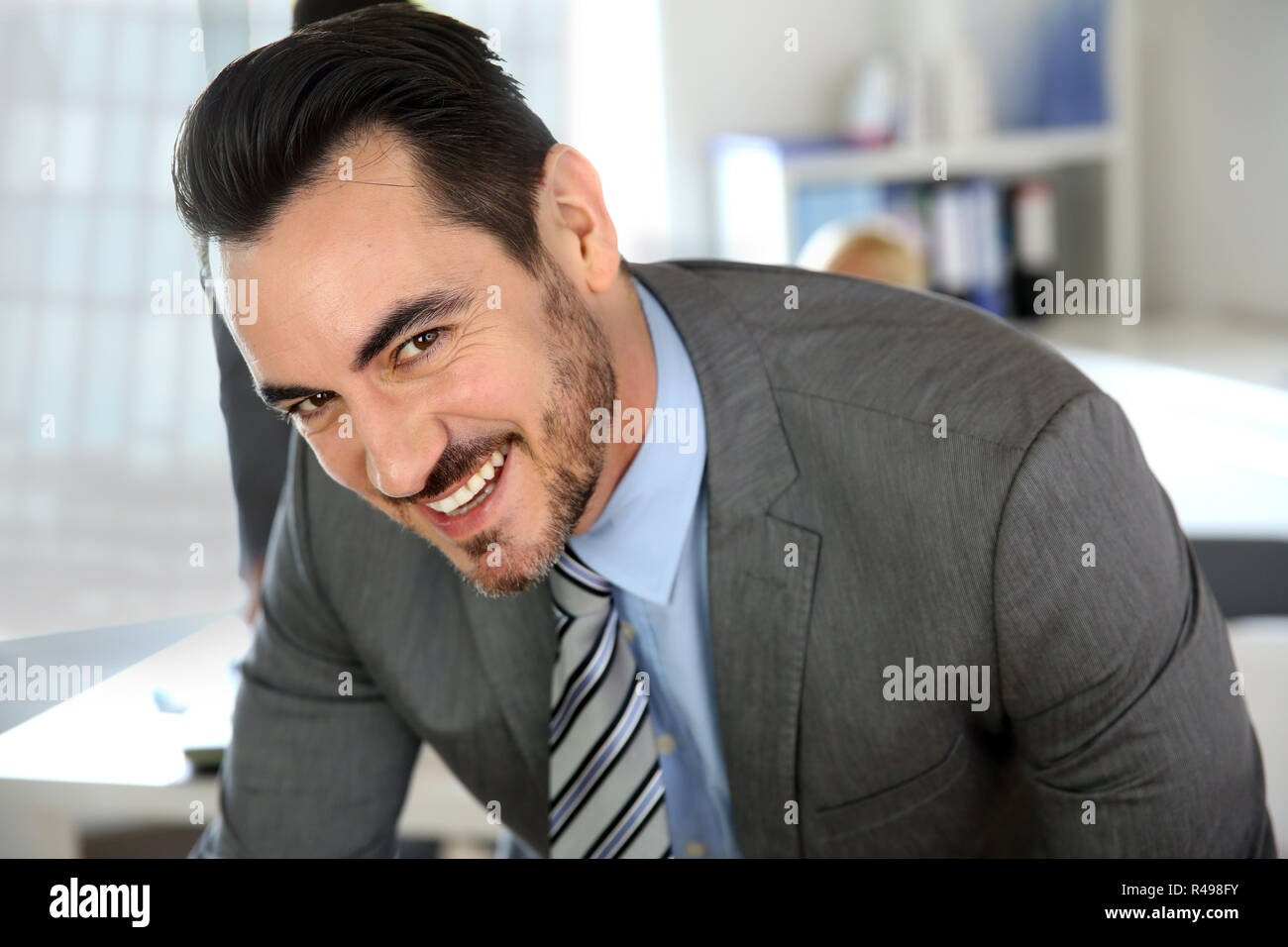 Grey hair workers group hi-res stock photography and images - Alamy