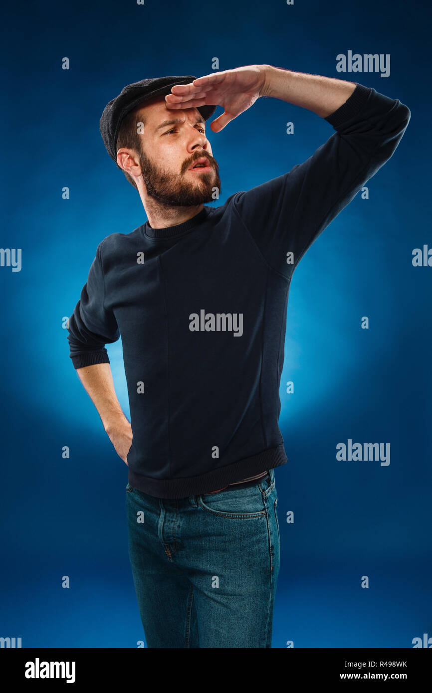 The man looking into the distance Stock Photo - Alamy
