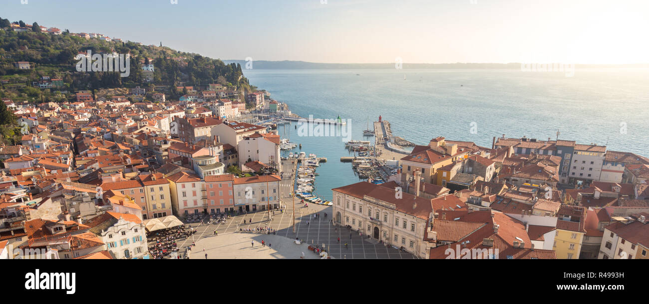 Picturesque old town Piran, Slovenia Stock Photo - Alamy