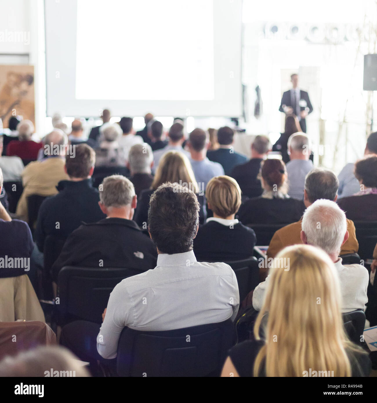 Audience in the lecture hall Stock Photo - Alamy