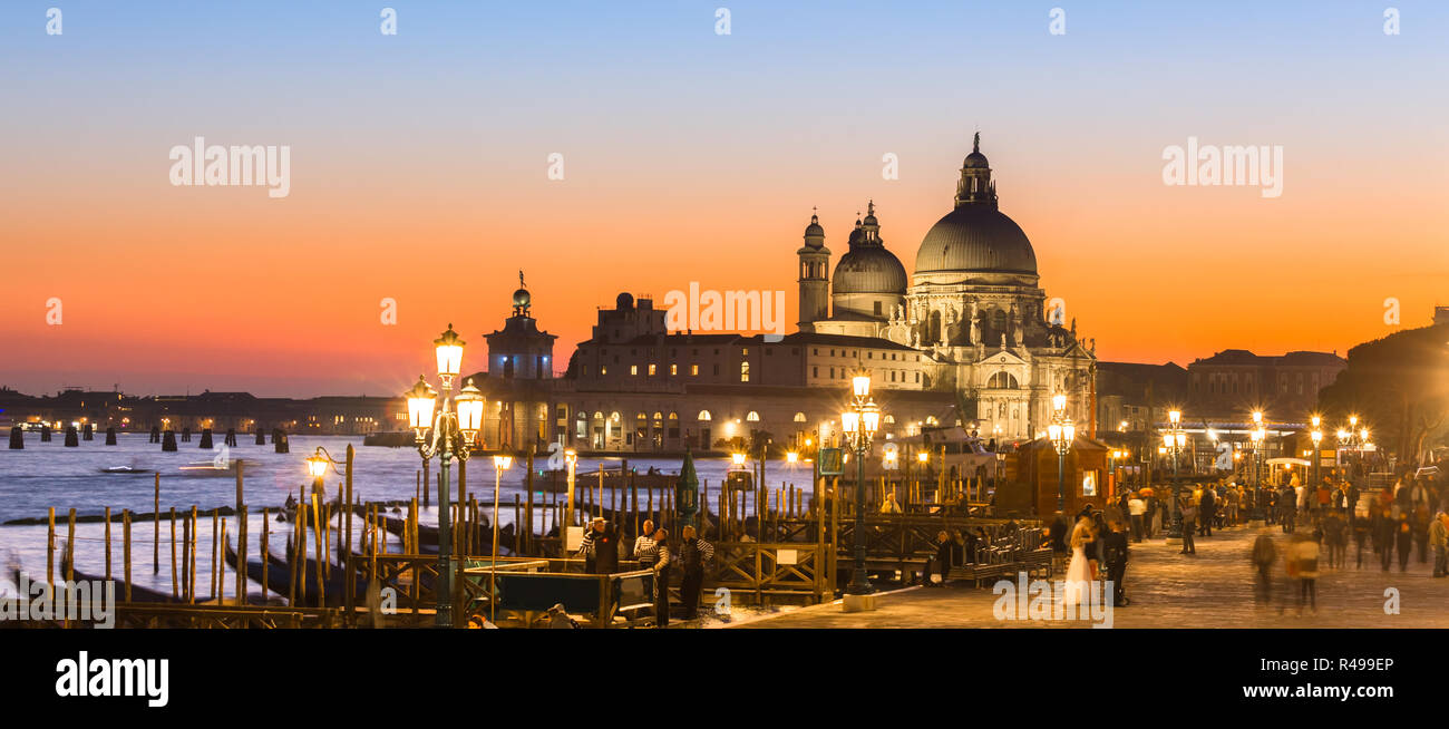 Venice in sunset Stock Photo - Alamy