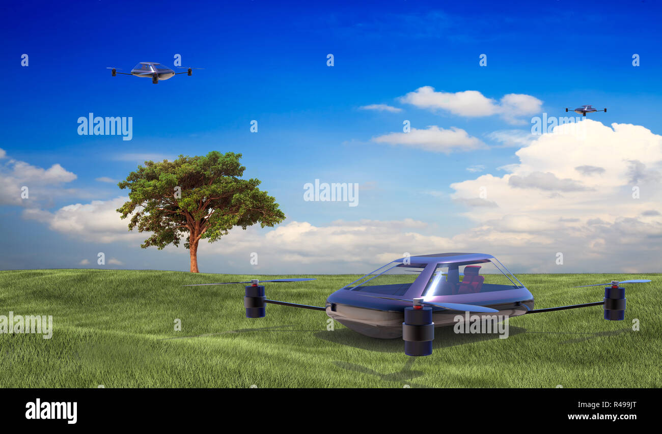 most advanced four-axis manned vehicles powered by elec Stock Photo - Alamy