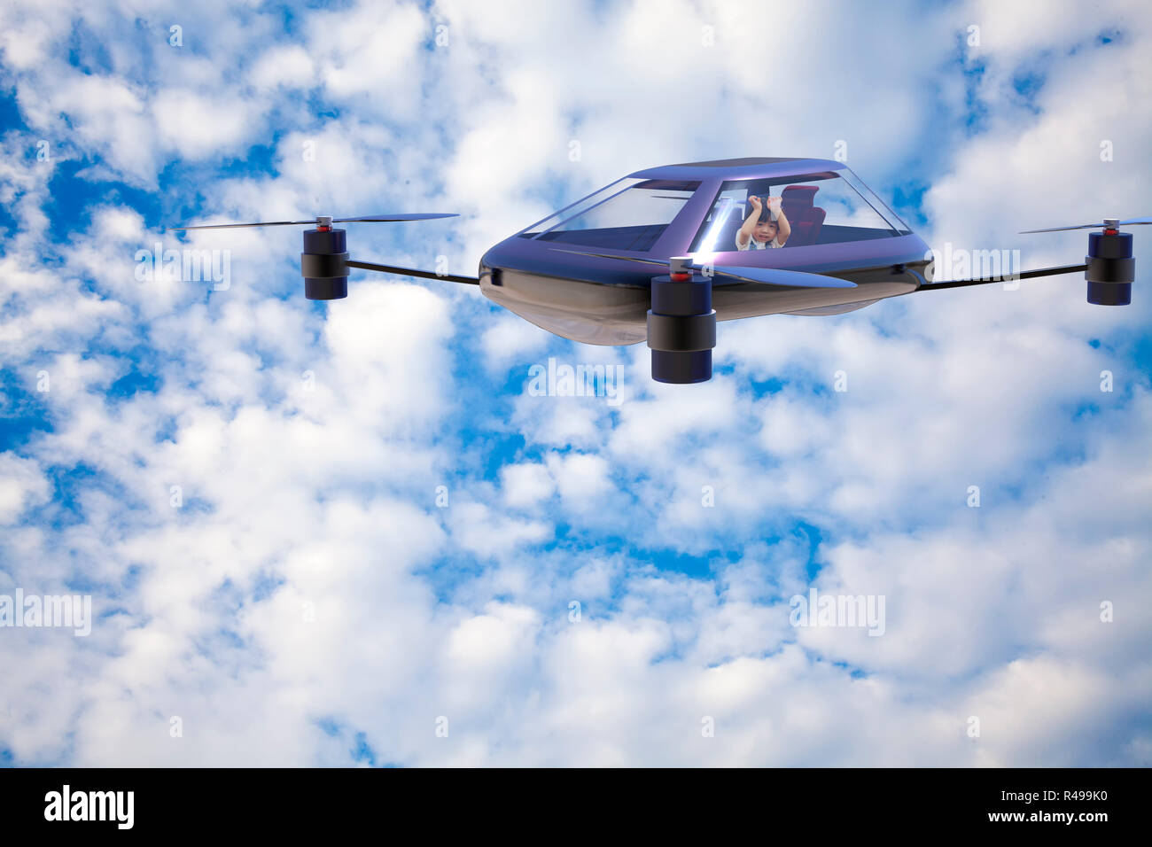 most advanced four-axis manned vehicles powered by elec Stock Photo - Alamy