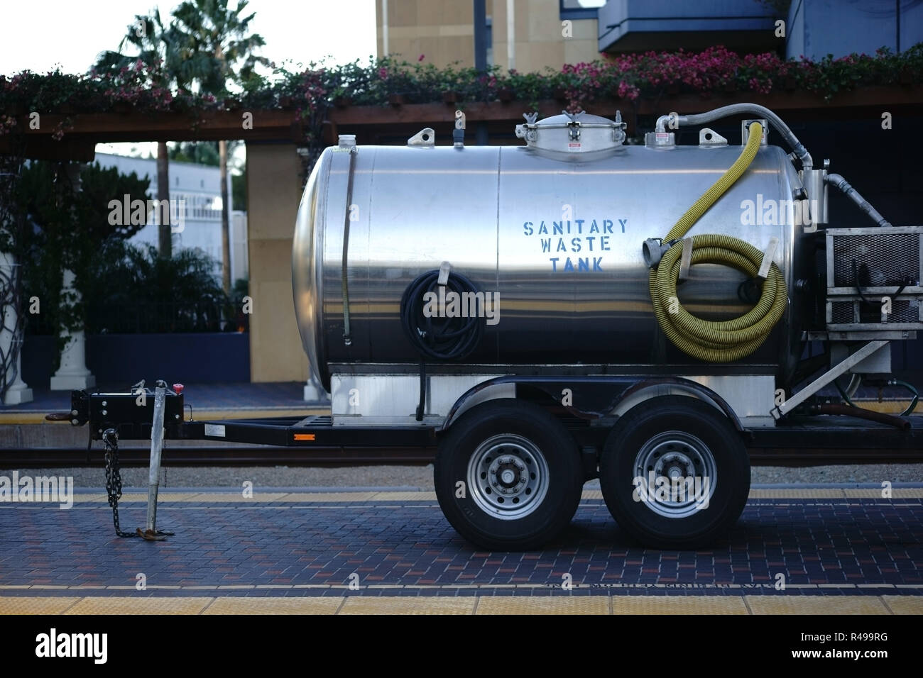 sanitary waste tank Stock Photo - Alamy