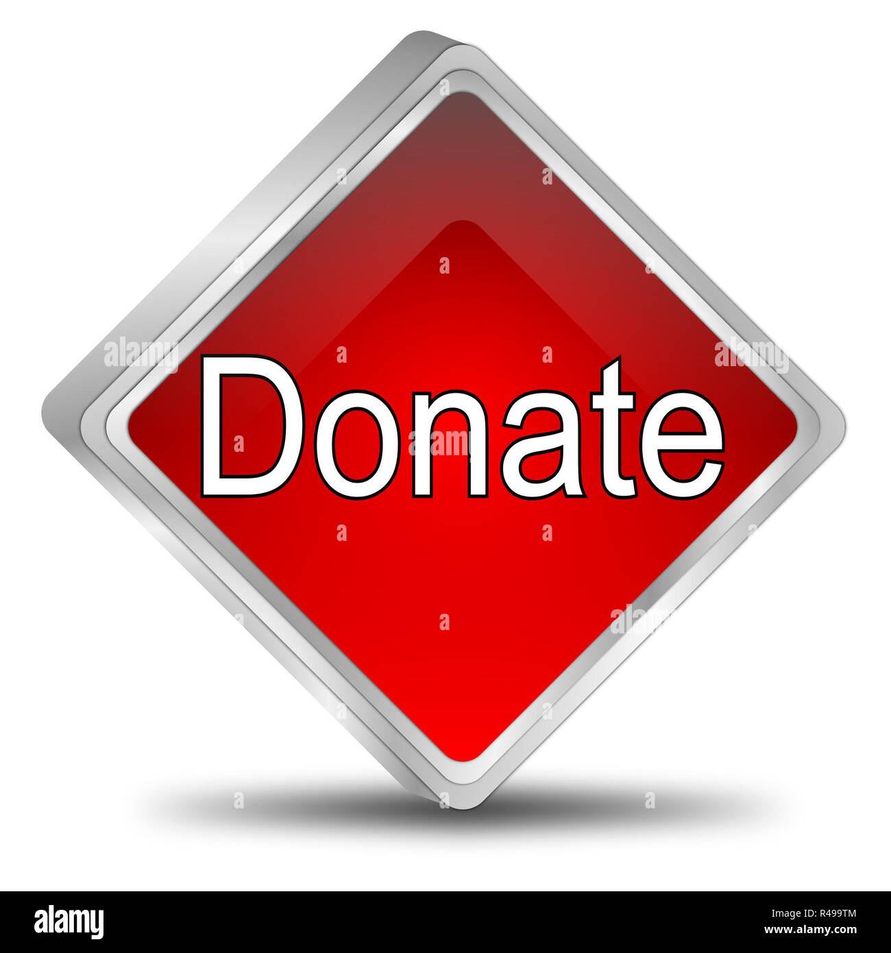 Red assistance button Cut Out Stock Images & Pictures - Alamy