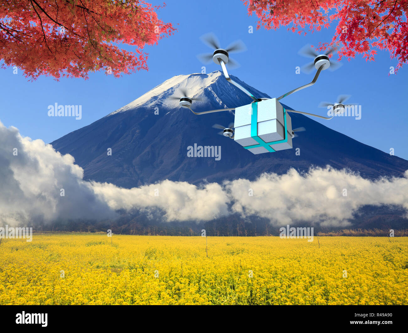 4 axis fast delivery machine with nice background color Stock Photo - Alamy