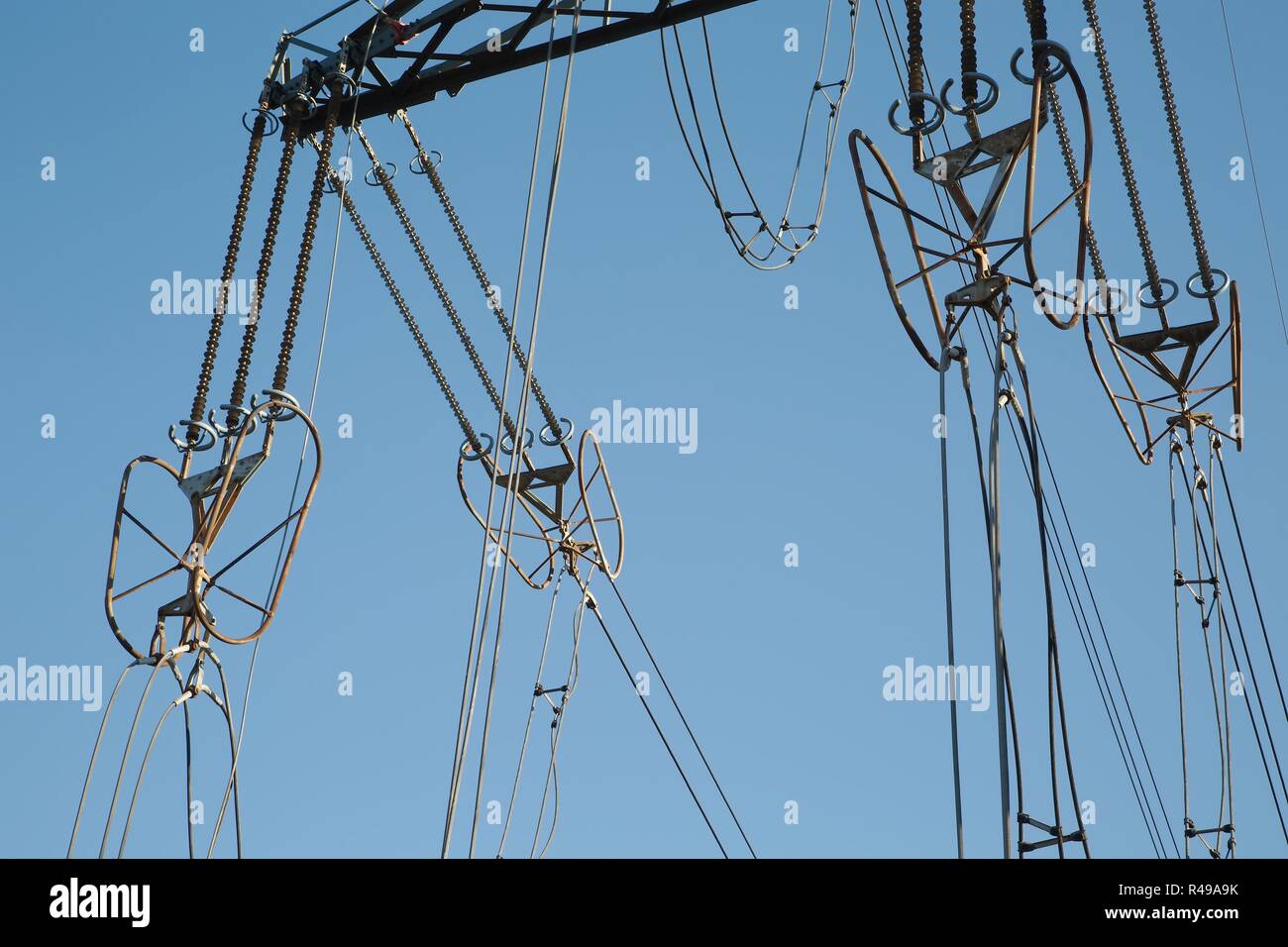 Broken electric pole hi-res stock photography and images - Alamy