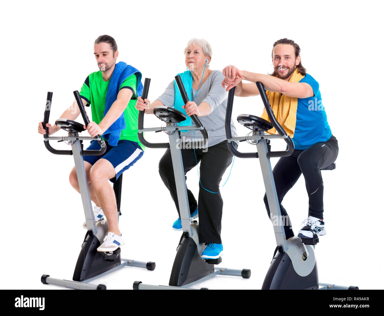 Female fitness ergometer hi-res stock photography and images - Alamy