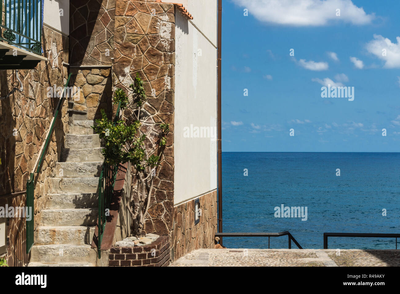 The home on sea view Stock Photo - Alamy