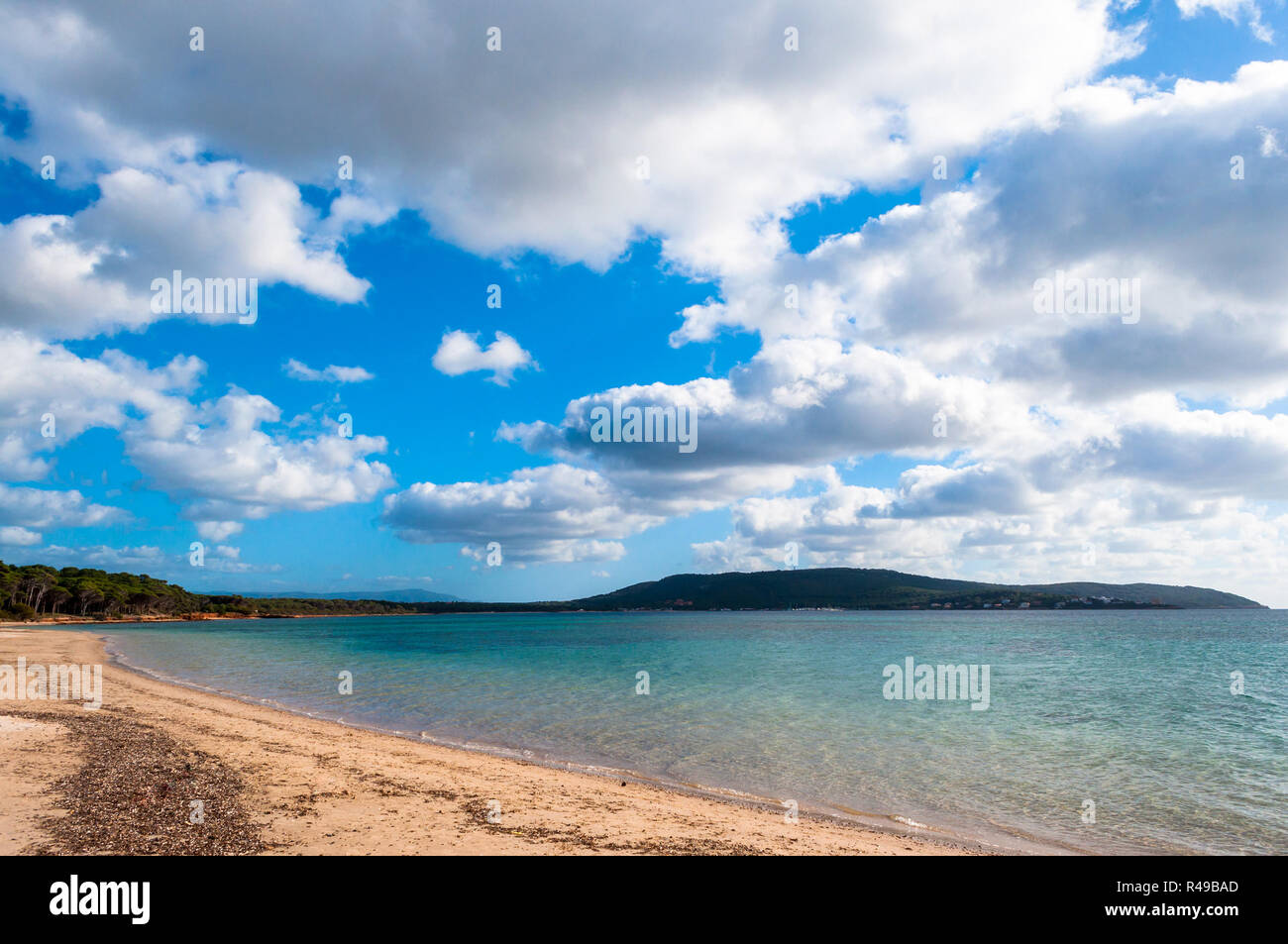 landscape of mugoni beach sardinia Stock Photo - Alamy