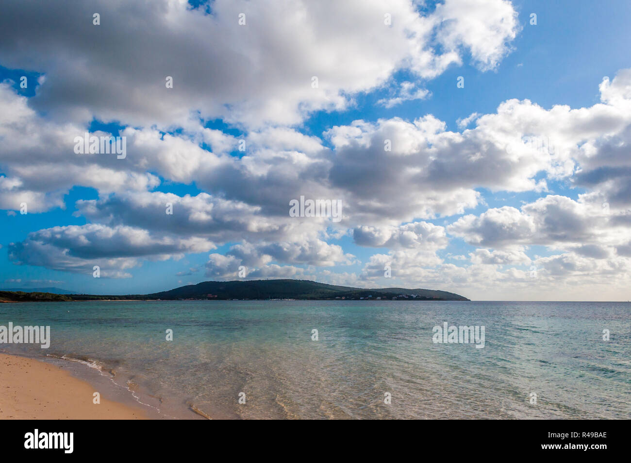 landscape of mugoni beach sardinia Stock Photo - Alamy