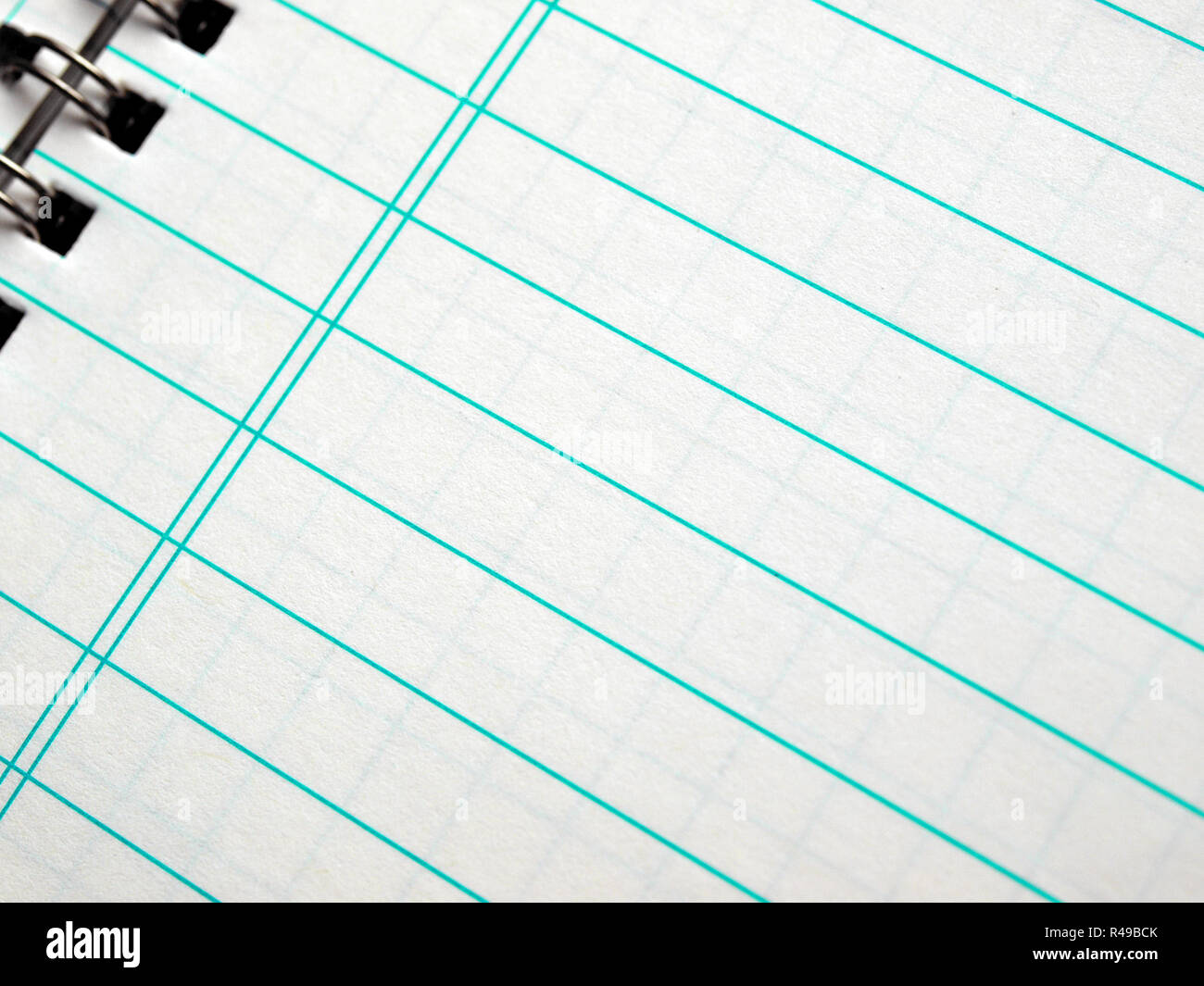 Blank notebook page Stock Photo - Alamy