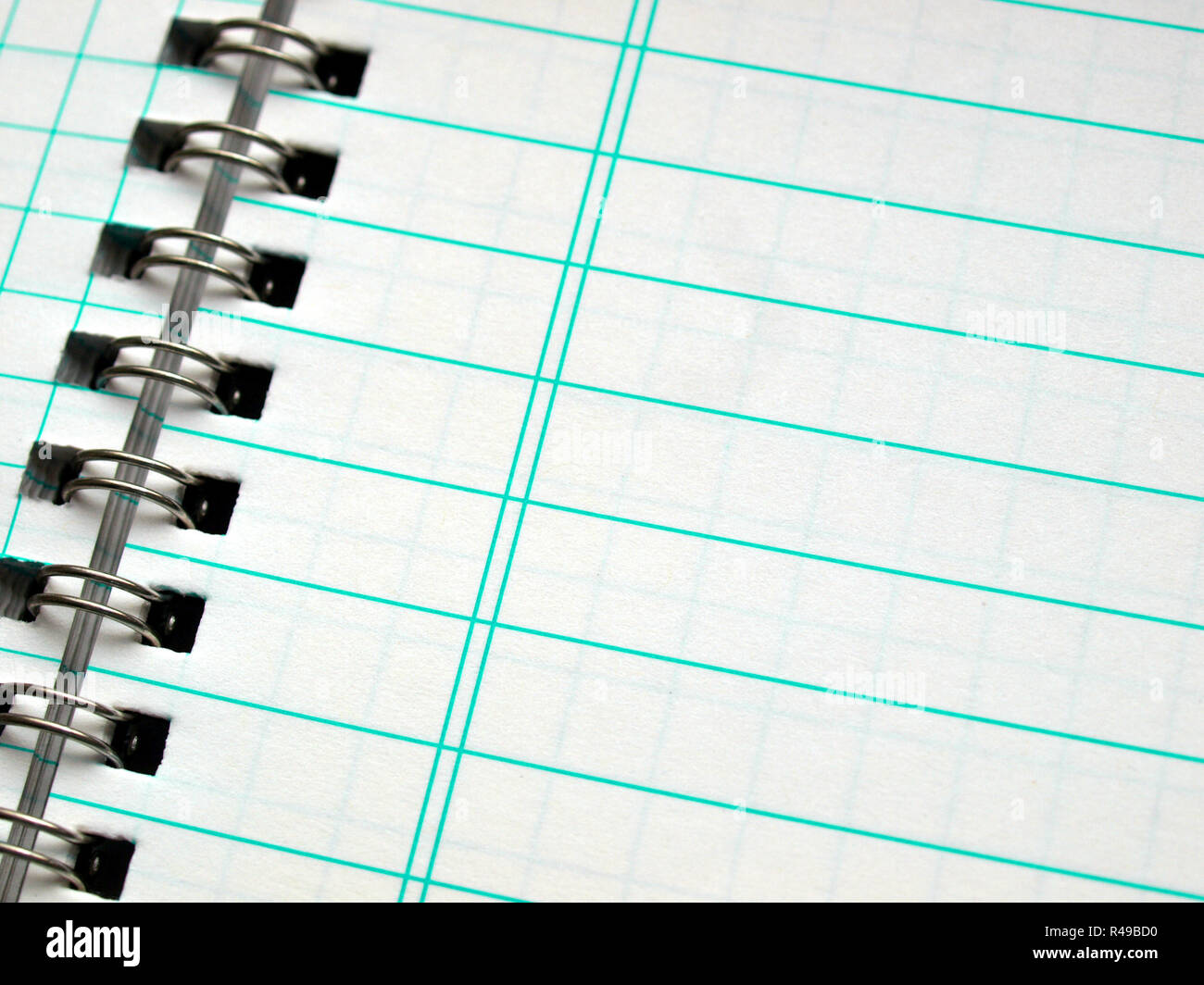Blank notebook page Stock Photo - Alamy
