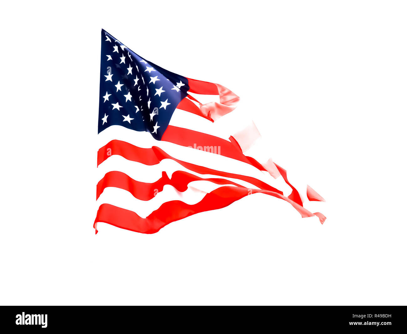 USA flag floating Stock Photo - Alamy