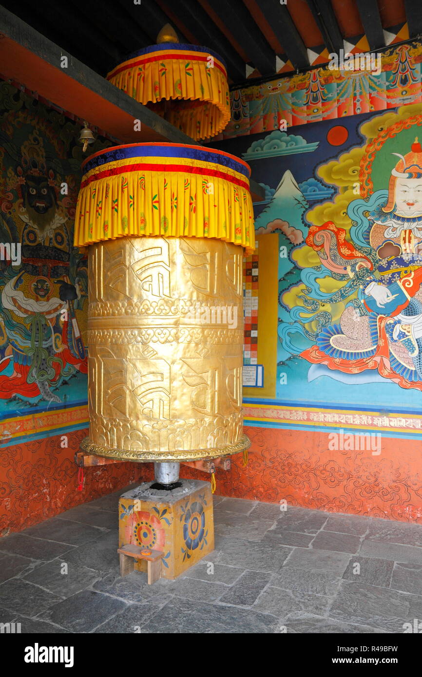 buddhist prayer wheels Stock Photo - Alamy