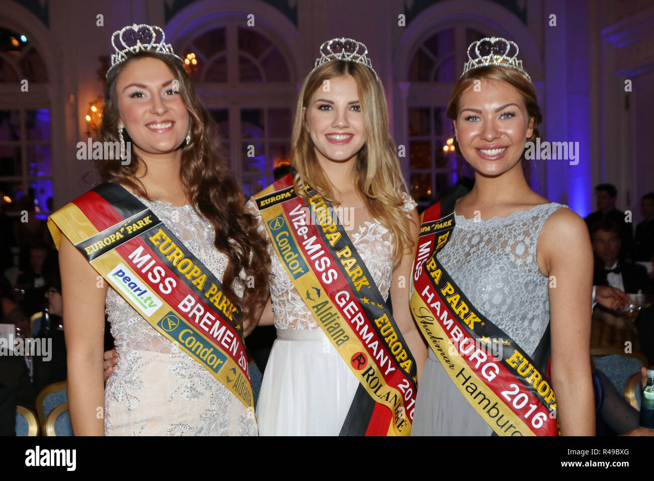Verena Weimer (Miss Hamburg), Dana Schaefer (Miss Bremen), Francesca ...