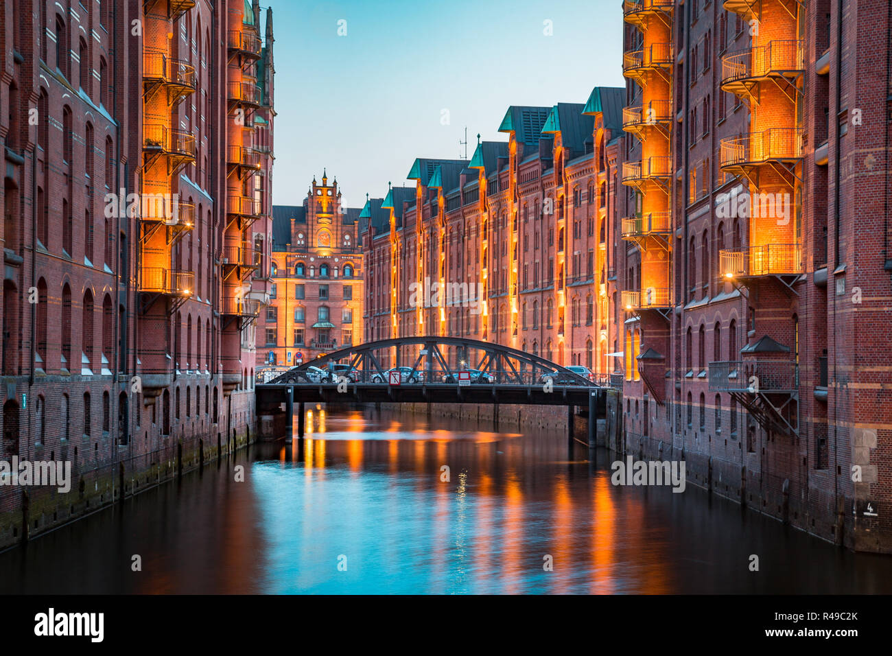 Famous Speicherstadt warehouse district, a UNESCO World Heritage Site ...