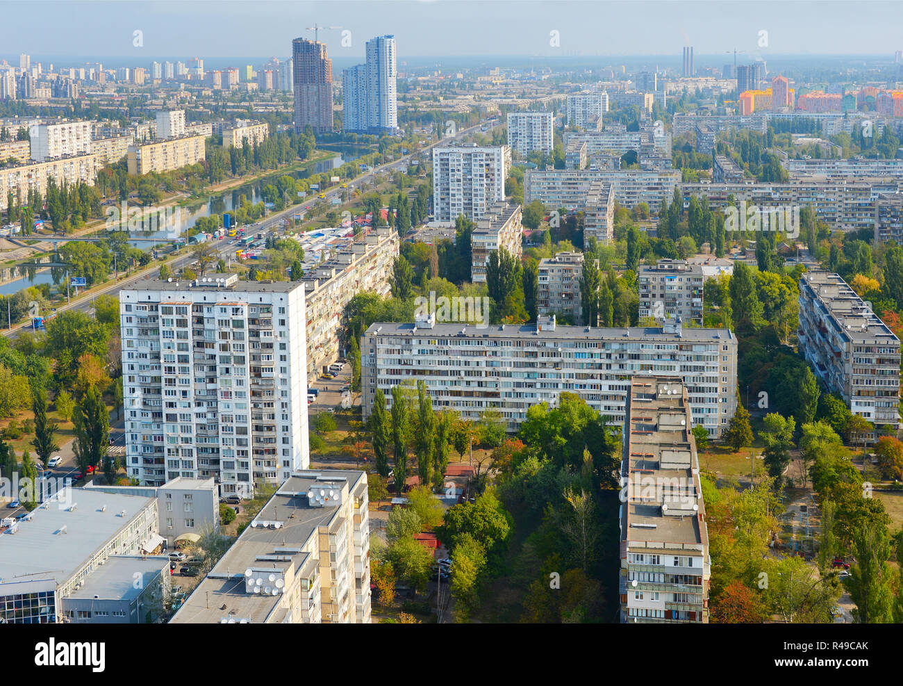 Kiev post-soviet architecture, Ukraine Stock Photo - Alamy