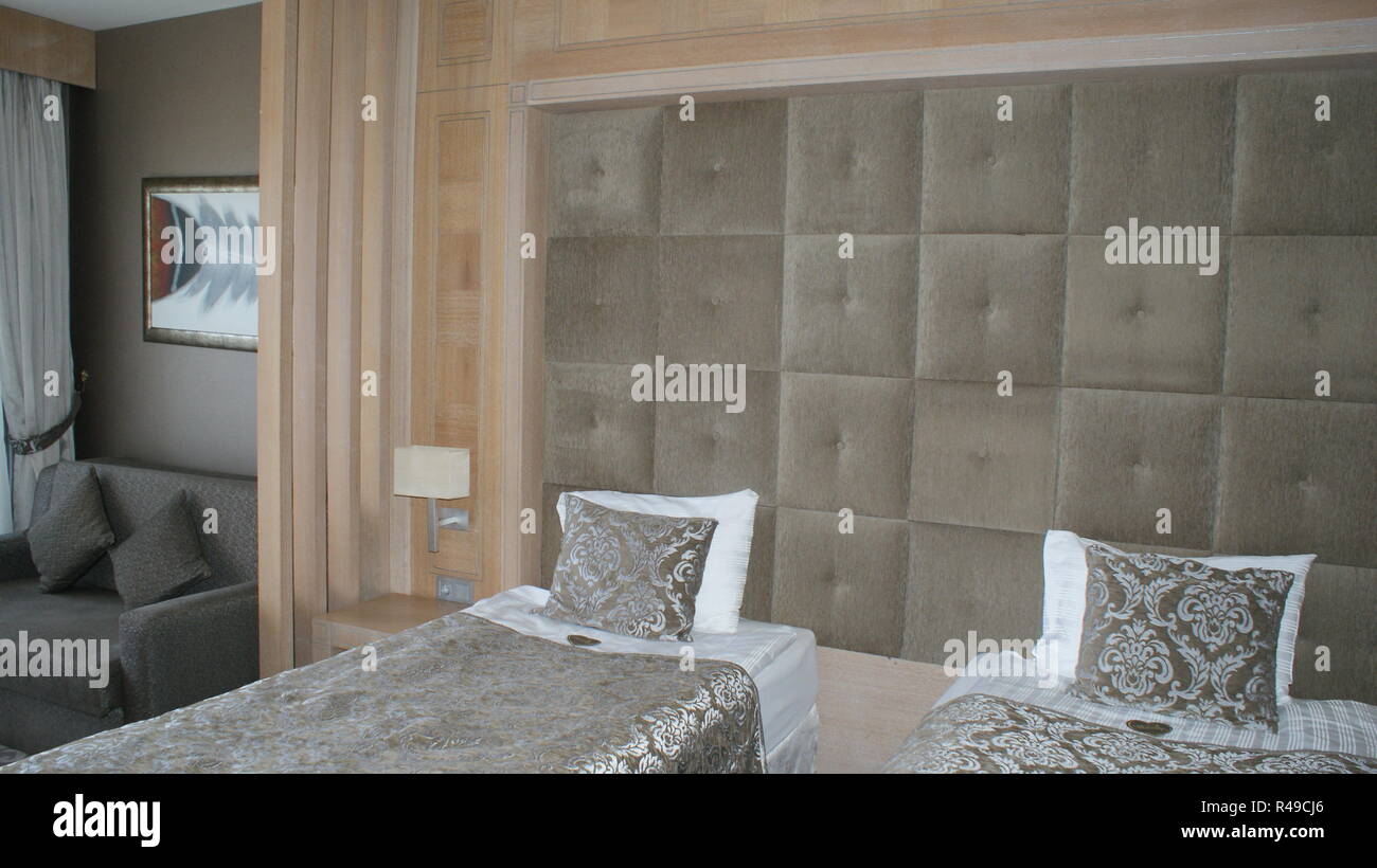 Interior of room in luxury Turkish hotel resort Stock Photo - Alamy