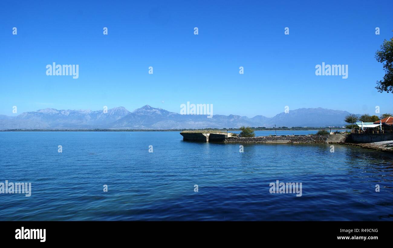 Blue lake in Albania, clean and clear Stock Photo - Alamy