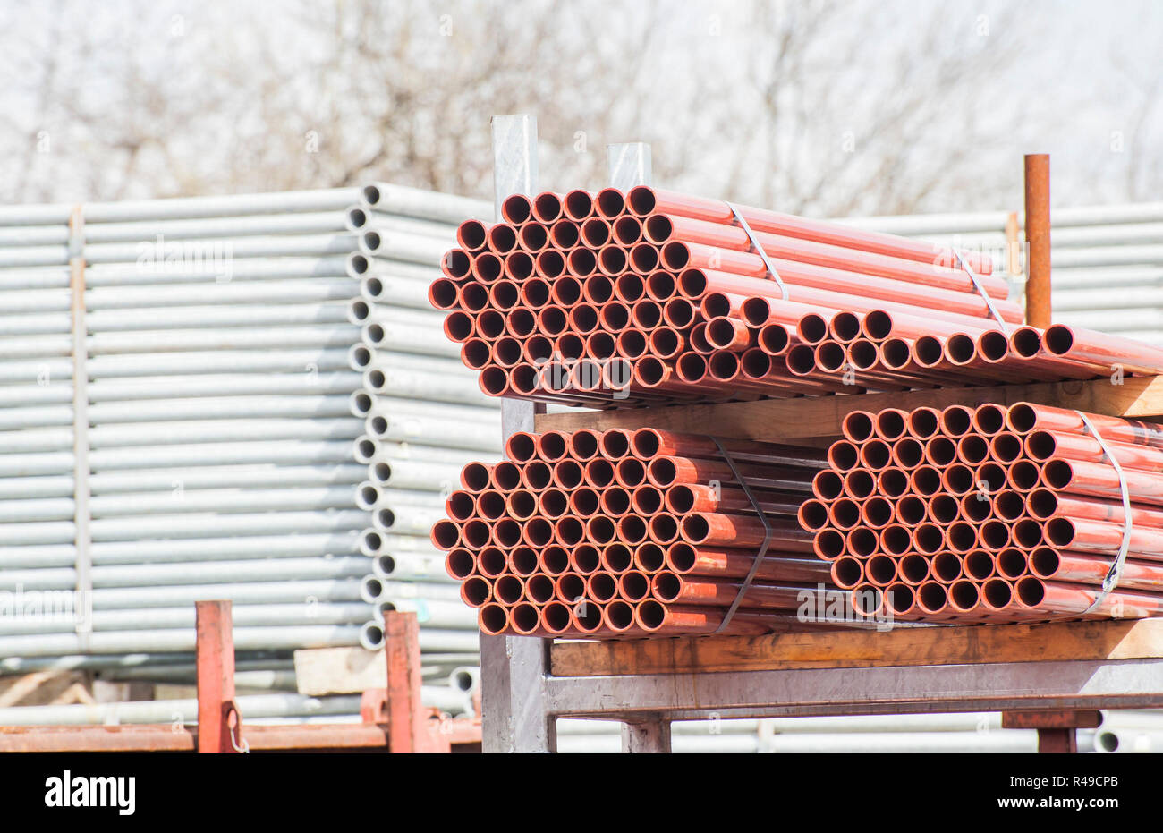 Scaffolding steel pile hi-res stock photography and images - Alamy