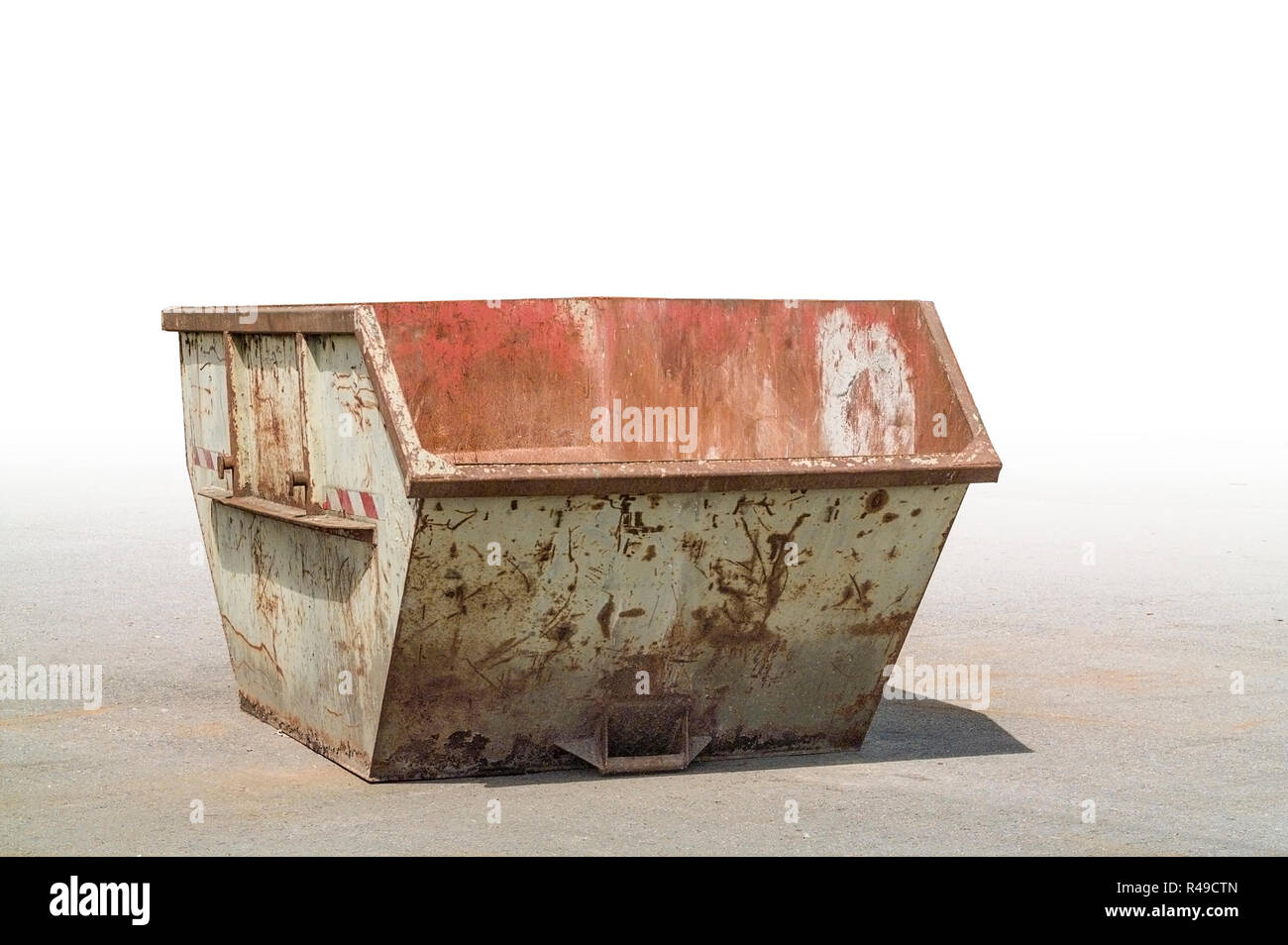 old garbage container Stock Photo - Alamy