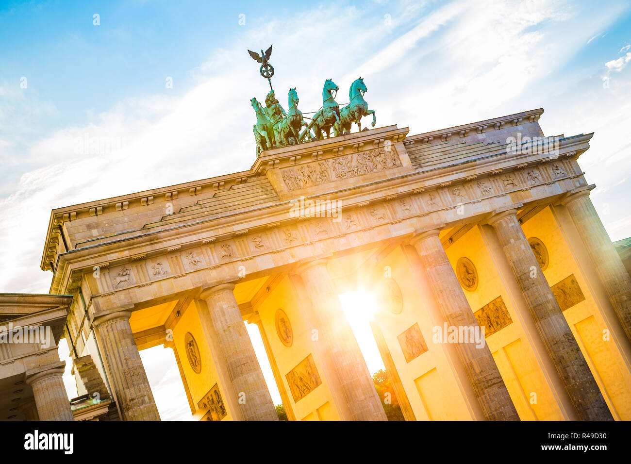 Famous Brandenburger Tor, one of the best-known landmarks and national ...