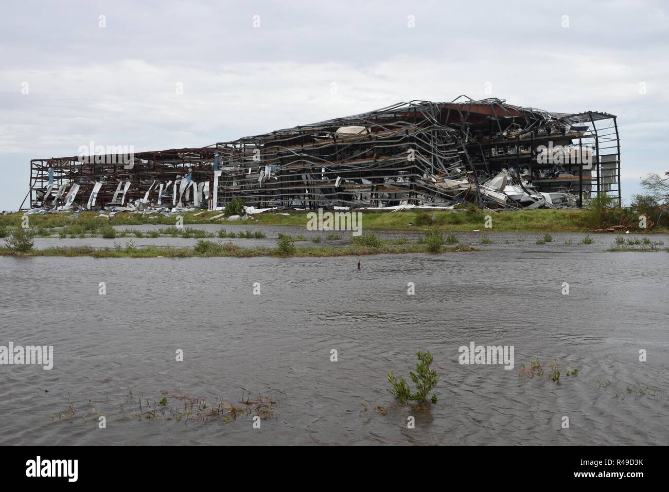 Late August 2017 Hurricane Harvey, major wind damage and destruction to ...